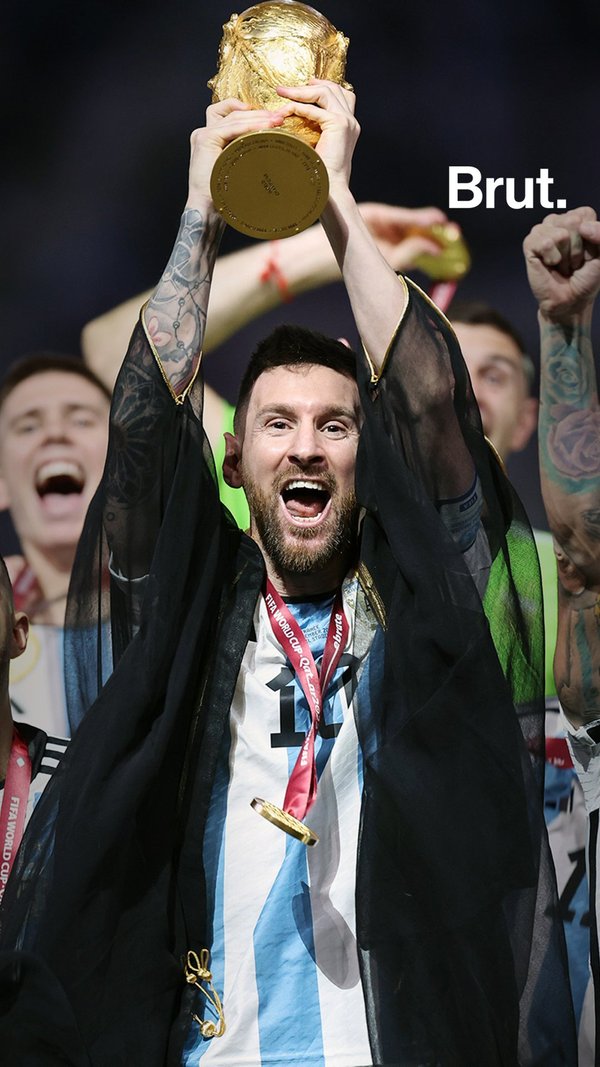 How "messiah" Messi celebrated World Cup win... | Brut.